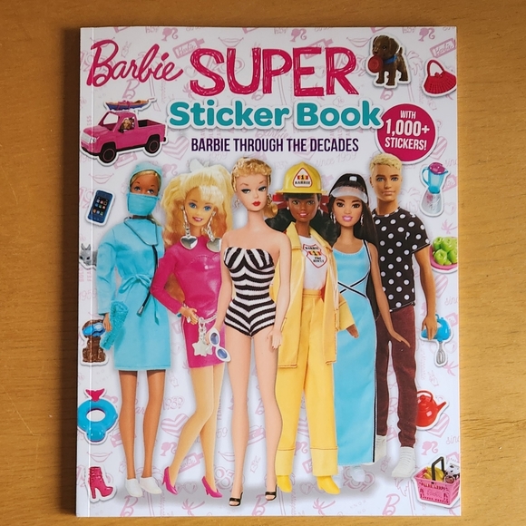Barbie | Other | Barbie Super Sticker Book Through The Decades 01 ...